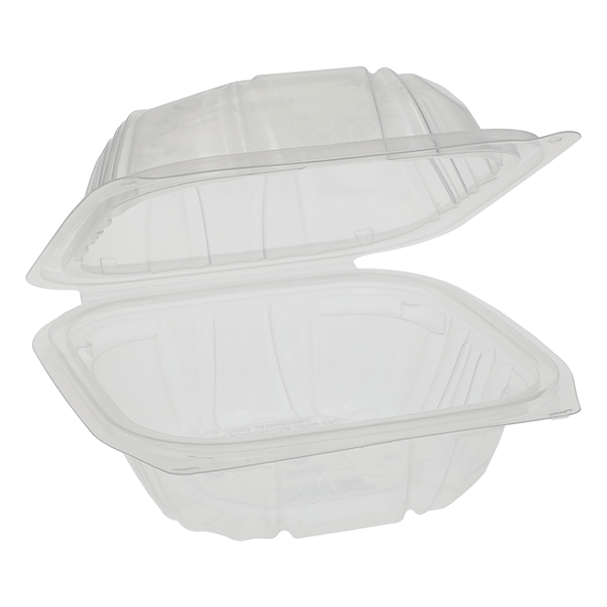 Hinged Clamshell Plastic-Translucent-6*6*2.87 1 Compartment 500/Case ...