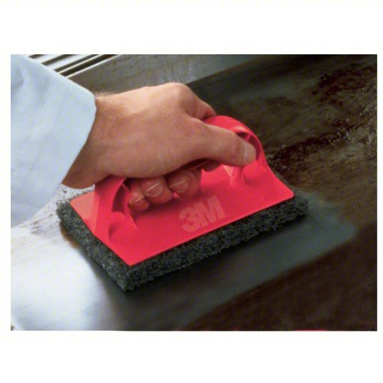 3M 9537 Scotch-Brite® Scotchbrick 4" x 6" Griddle Scrubber 3/Pack ...